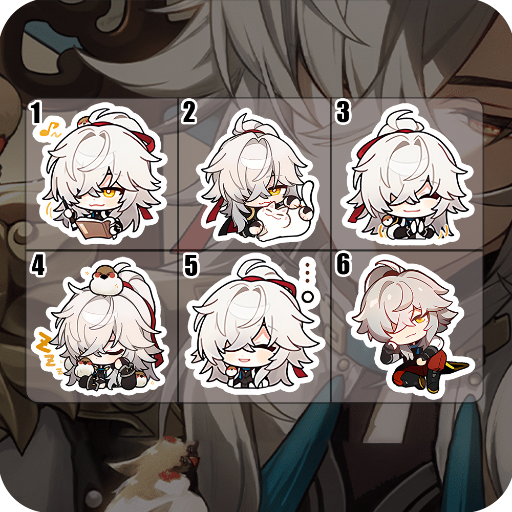 Jual Stiker Glossy 1 SET Honkai Star Rail HSR, Sticker Anime Lucu Untuk ...