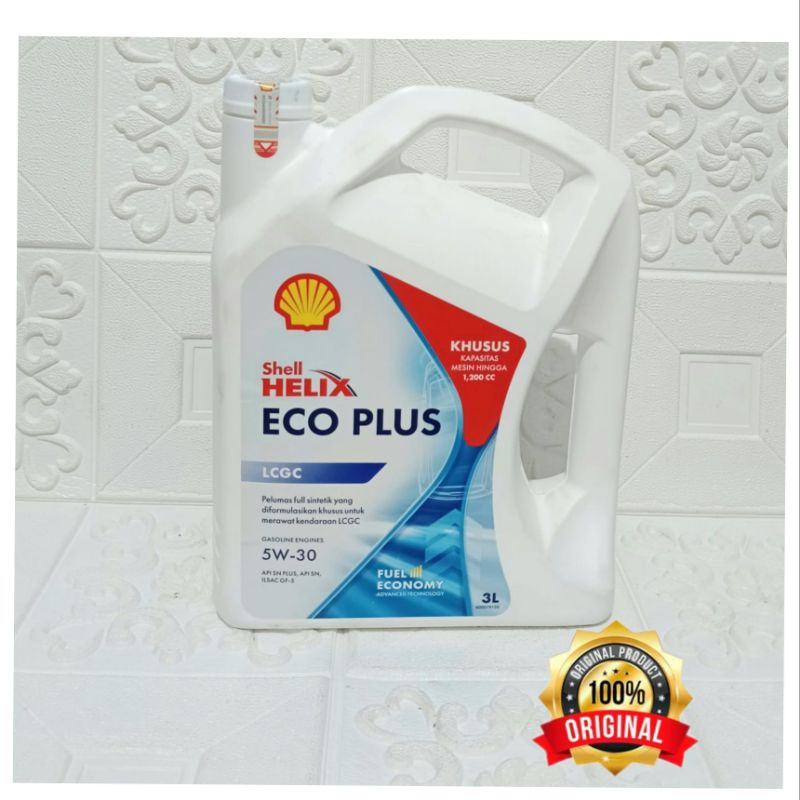 Jual Shell Helix Eco Plus 5W-30 (3 L) | Shopee Indonesia
