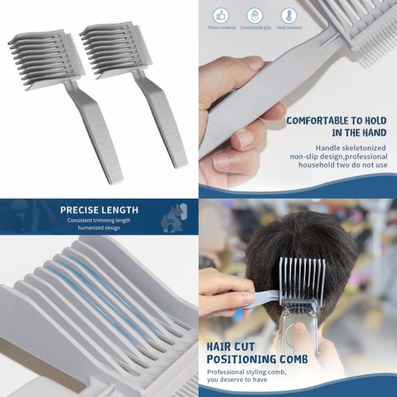 Jual Sisir Cukur Potong Rambut Sisir Fade Fading Gradasi Sisir Barber ...