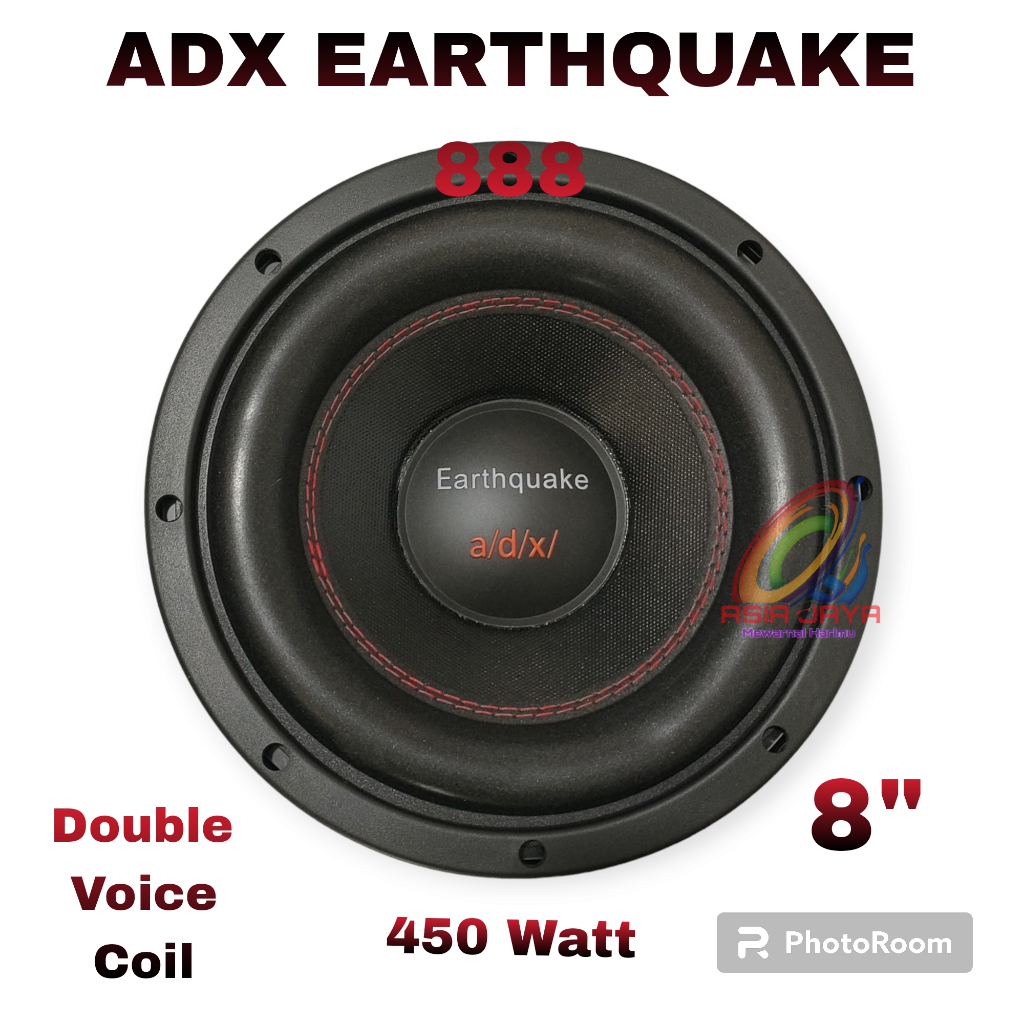 Jual Subwoofer ADX Earthquake 888 8 Inch Double Voice Coil | Shopee Indonesia