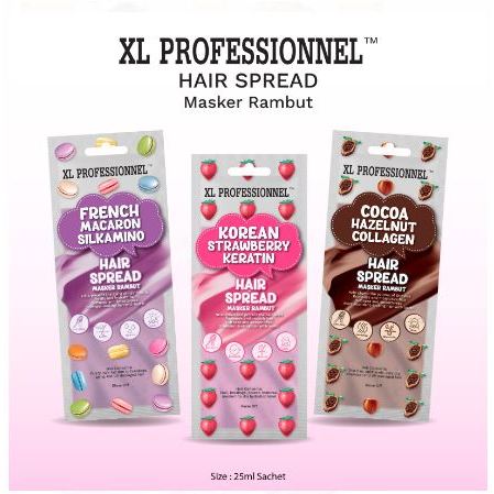 Jual XL PROFESSIONNEL HAIR SPREAD MASKER RAMBUT 25ML - MASKER RAMBUT ...