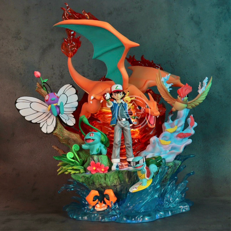 Jual Pokemon ash ketchum by EGG Studio charizard and friends action ...