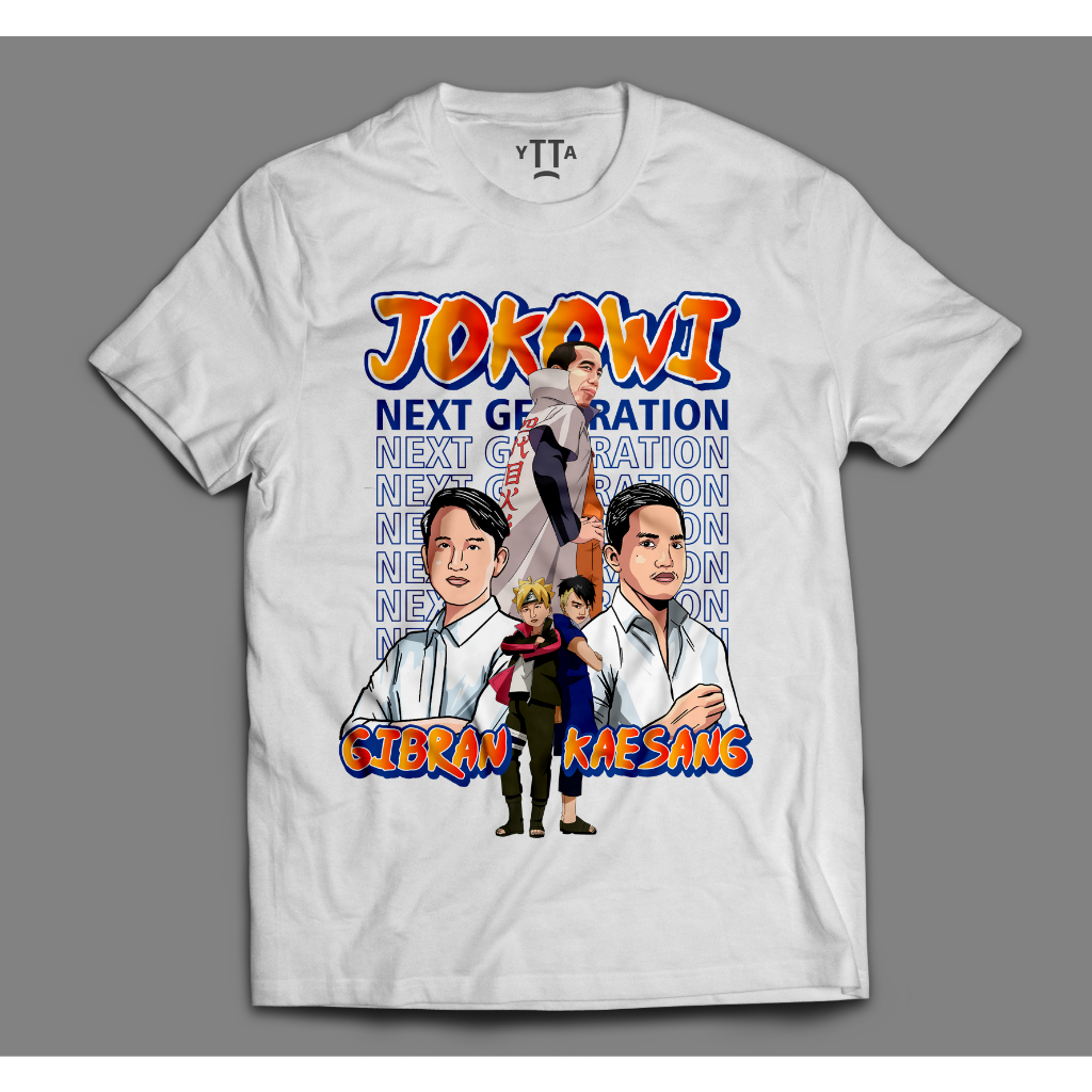 Jual KAOS JOKOWI NEXT GENERATION - GIBRAN KAESANG - BAJU PILPRES 2024 ...