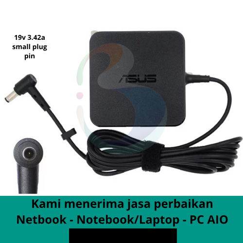 Jual Adaptor Charger Asus 19v 3.42a Small Plug Pin Original Square Shape | Shopee Indonesia