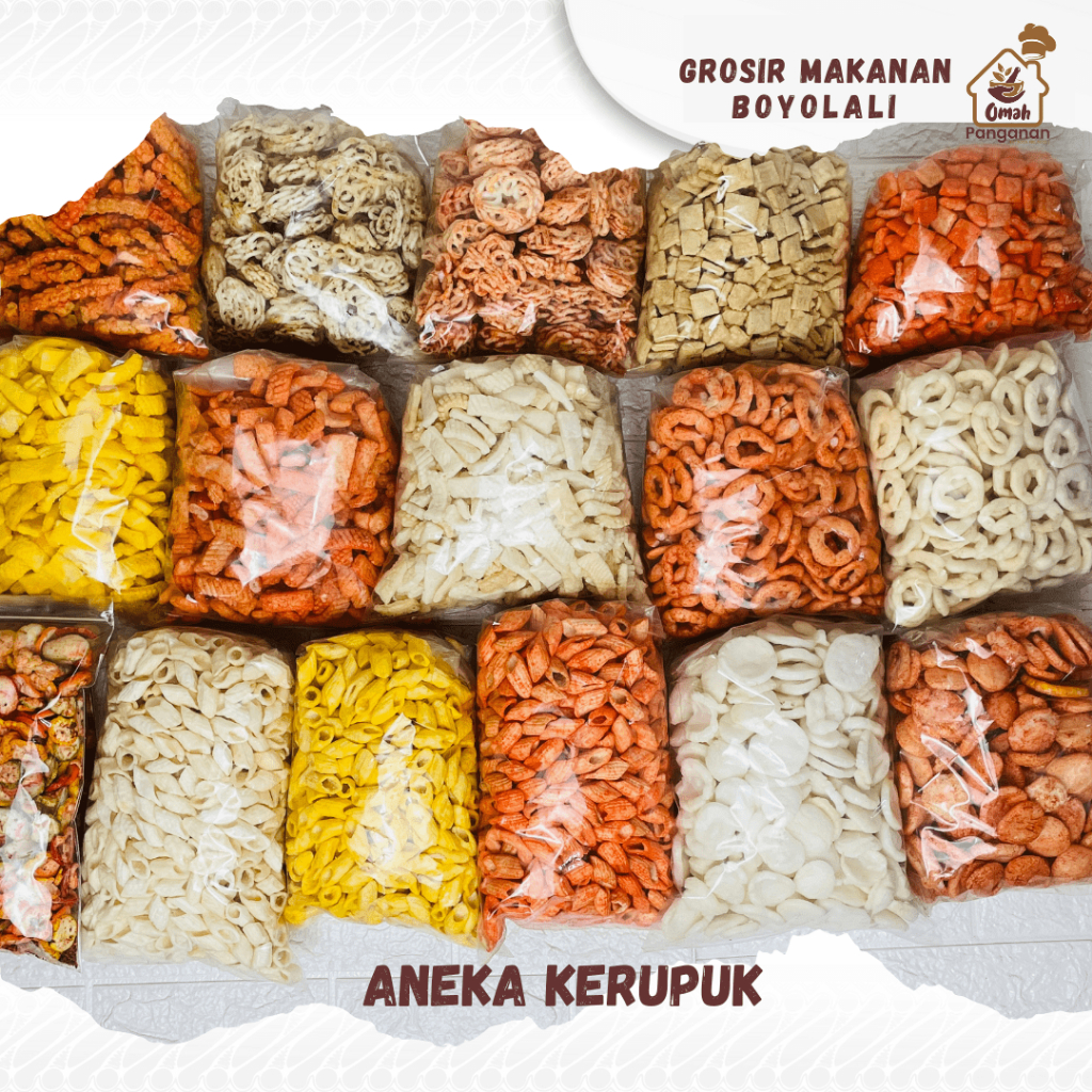 Jual Snack Kiloan Serba Kerupuk 500 Gram | Shopee Indonesia