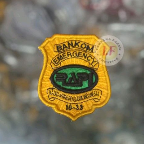 Jual logo RAPI bordir timbul RAPI/WINGS/EMERGENCY/KOMRAD/BANKOM ...