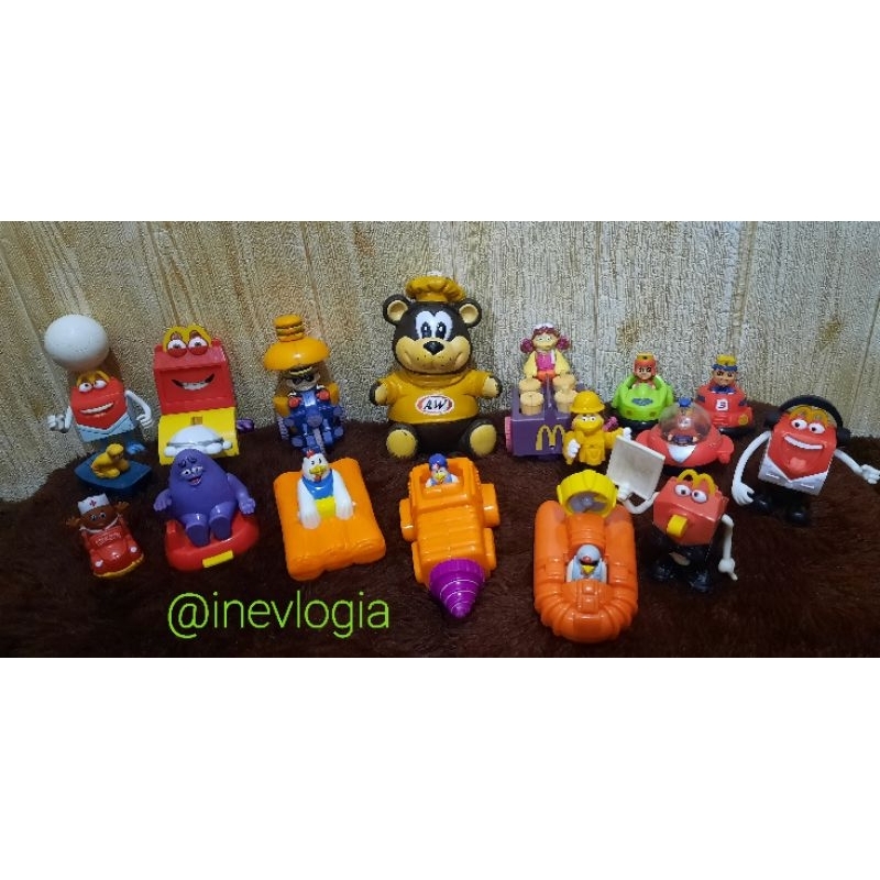 Jual Mainan Figure Maskot Mcdonald's happy meal MCD / KFC / A&W /Cha Cha/Hokben murah ori ...