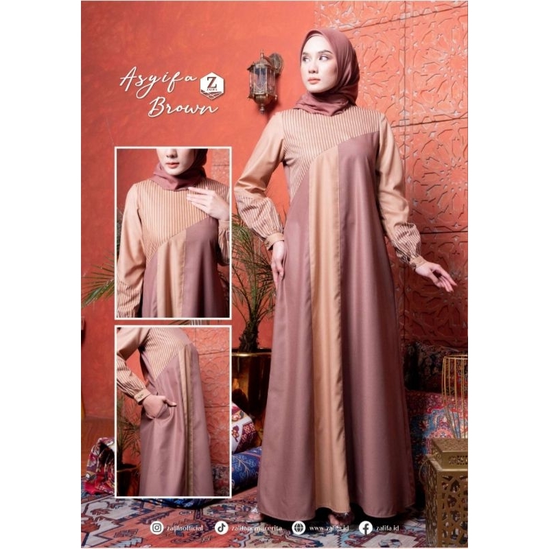 Jual ASYIFA dress ZALIFA terbaru,gamis zalifa model terbaru,gamis ...