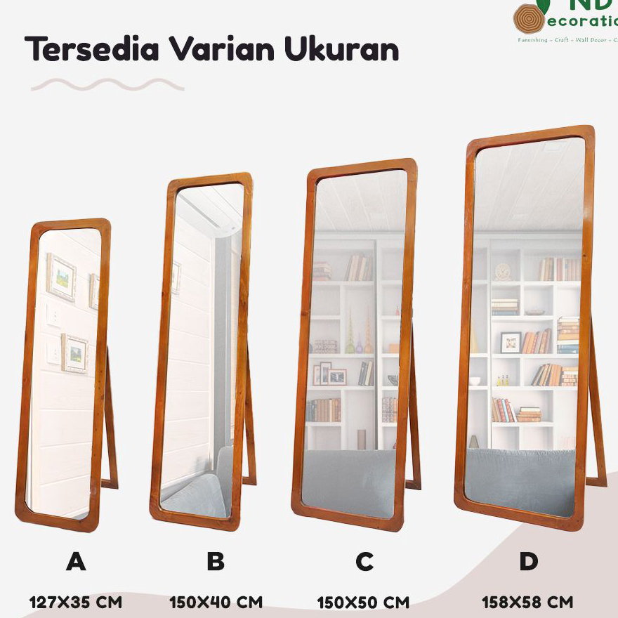Jual Promo!! TERLARIS! Standing Mirror Cermin Berdiri Kayu Jati Belanda ...