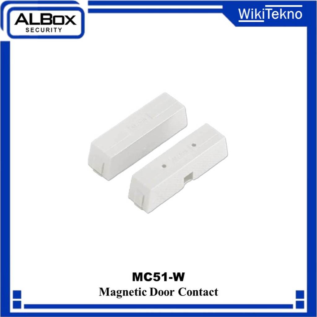 Jual Magnetic Contact Albox MC51 Door Contact Alarm Sensor - White ...