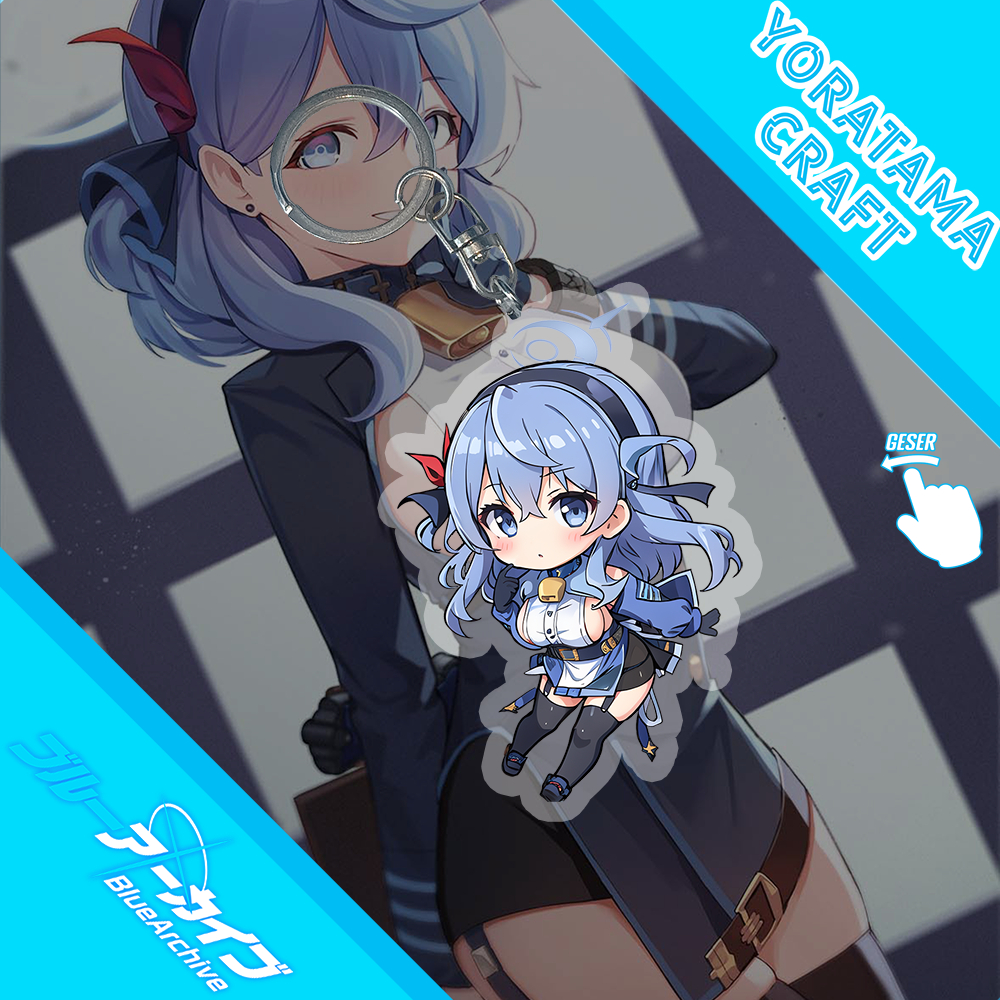 Jual Gantungan Kunci Ako Amau Blue Archive, Keychain Anime Lucu ...