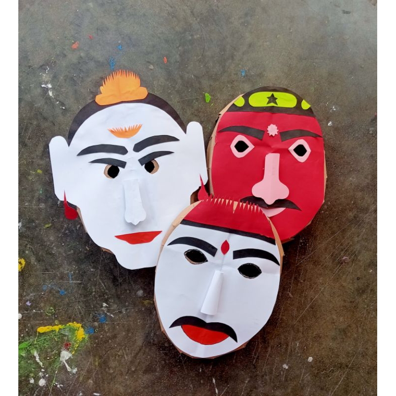 Jual Topeng karton topeng kertas topeng handmade | Shopee Indonesia
