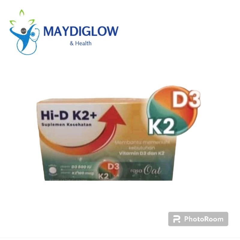 Jual Hi-D K2+ Vitamin D dan K2 Box isi 30 Tablet | Shopee Indonesia