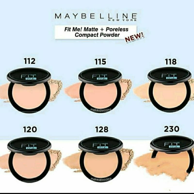 Jual Bedak Maybelline Fit Me Matte Poreless Compact Powder | Shopee ...