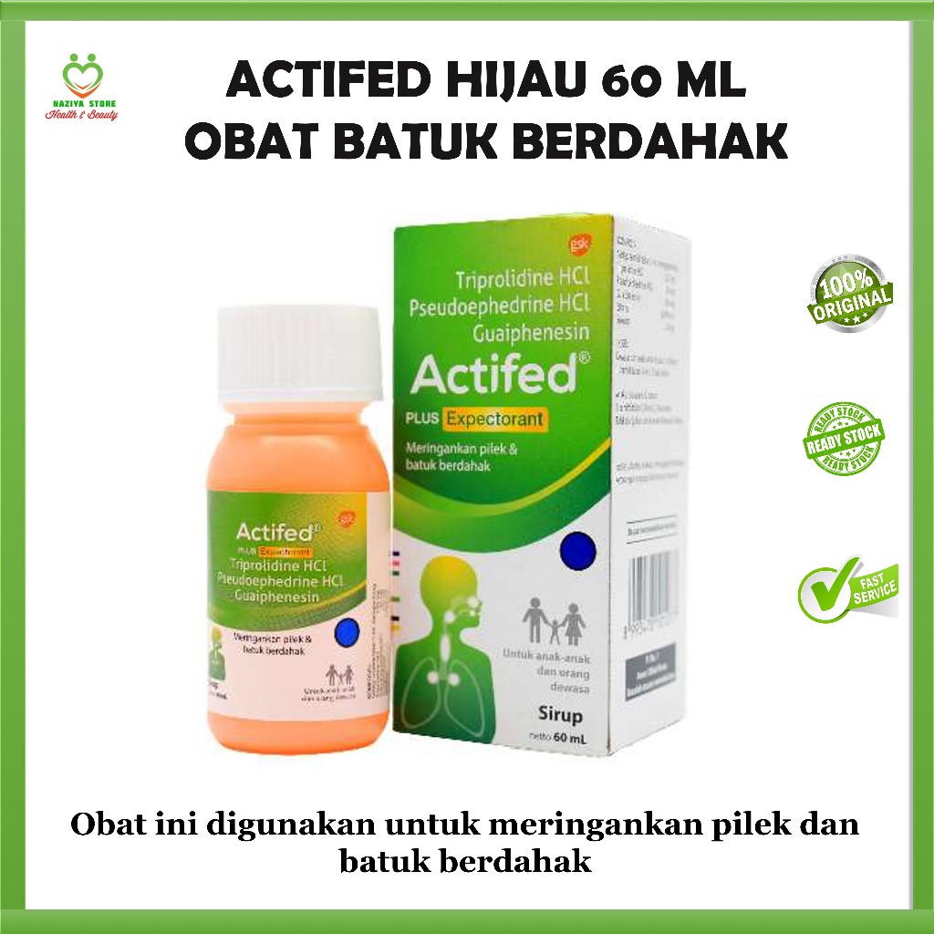 Jual ACTIFED HIJAU 60 ml Obat batuk berdahak Obat Batuk berdahak Anak ...