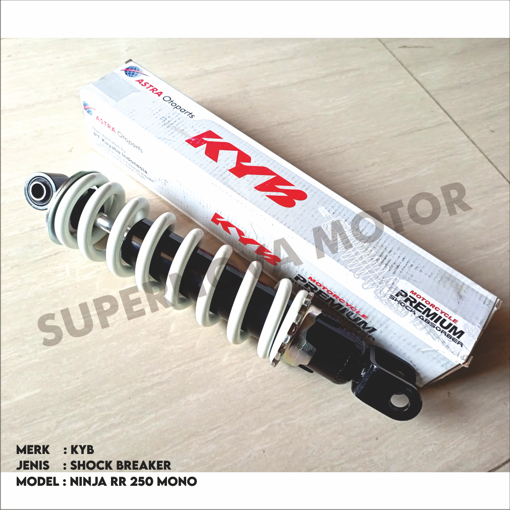 Jual MONO SHOCK BREAKER KYB MOTOR KAWASAKI NINJA RR 250 MONO PUTIH MERK KYB KAYABA KODE KYOC ...