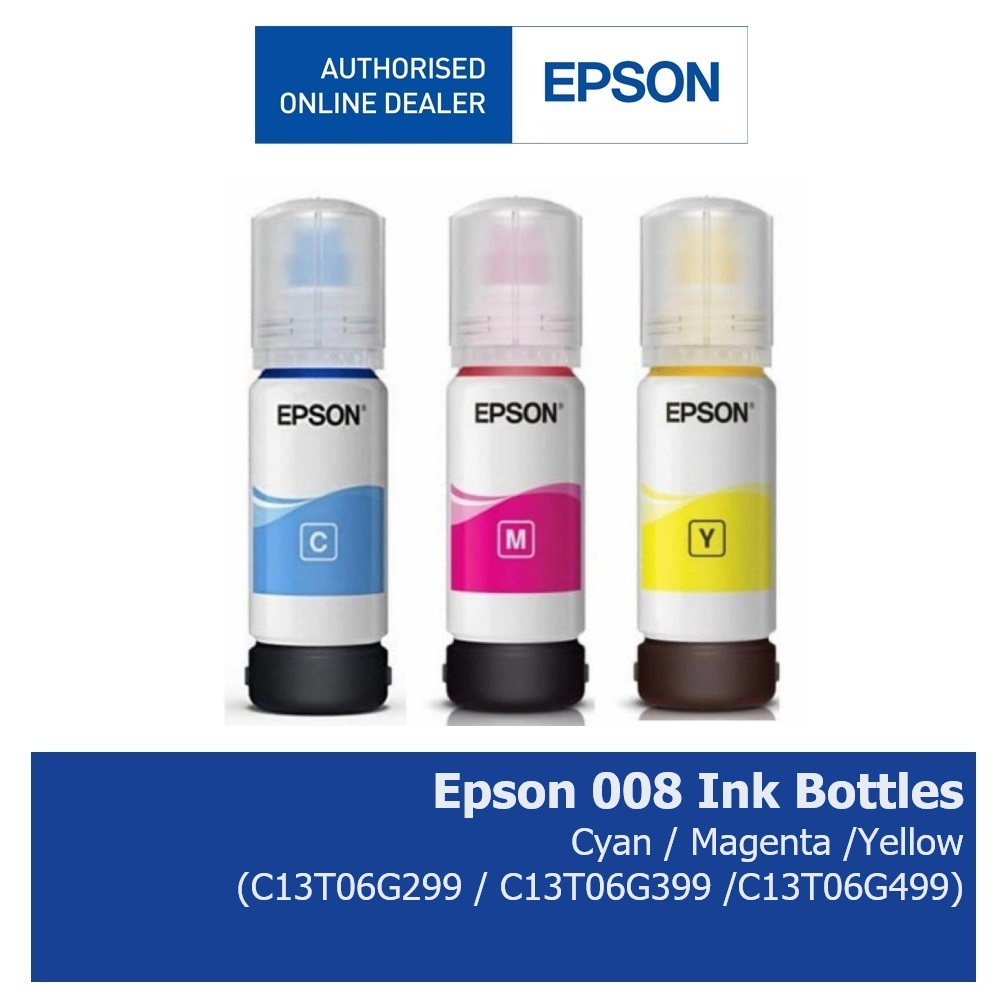 Jual Tinta Epson 008 Color ( Cyan / Magenta/ Yellow ) Original | Shopee ...