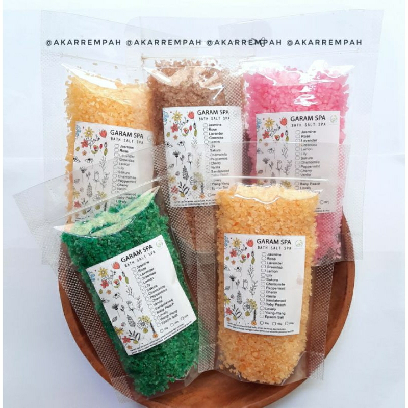 Jual Akarrempah Garam Mandi Aromaterapi SPA / Bath Salt SPA / Garam ...