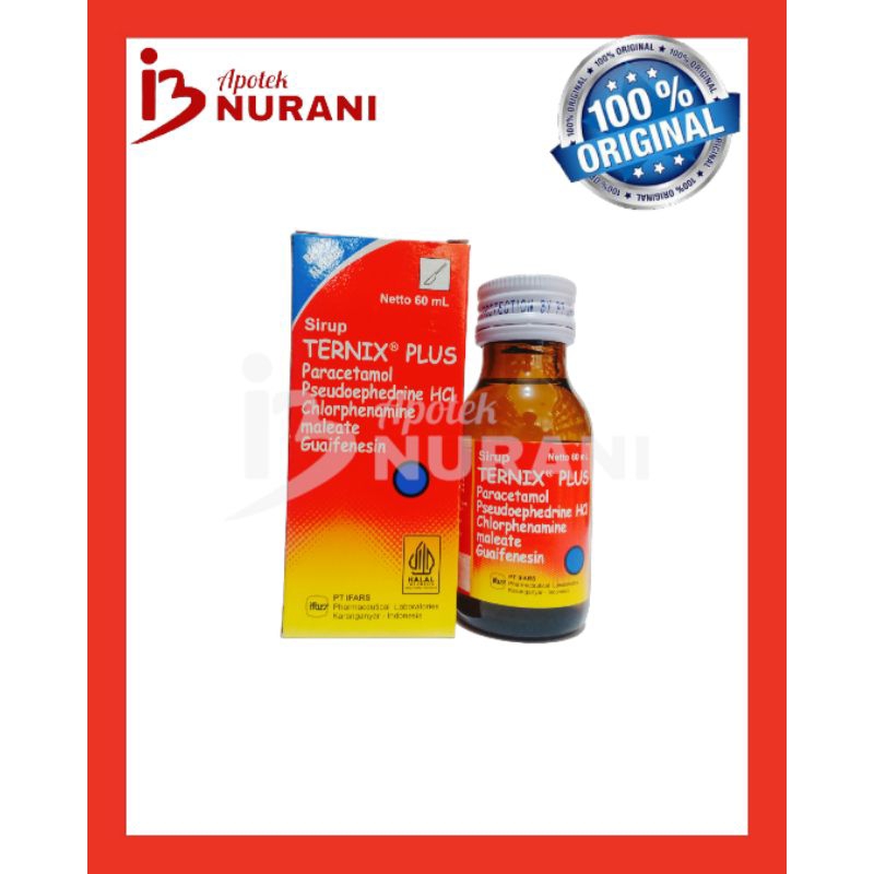 Jual TERNIX PLUS SIRUP OBAT DEMAM, FLU, BATUK ANAK | Shopee Indonesia