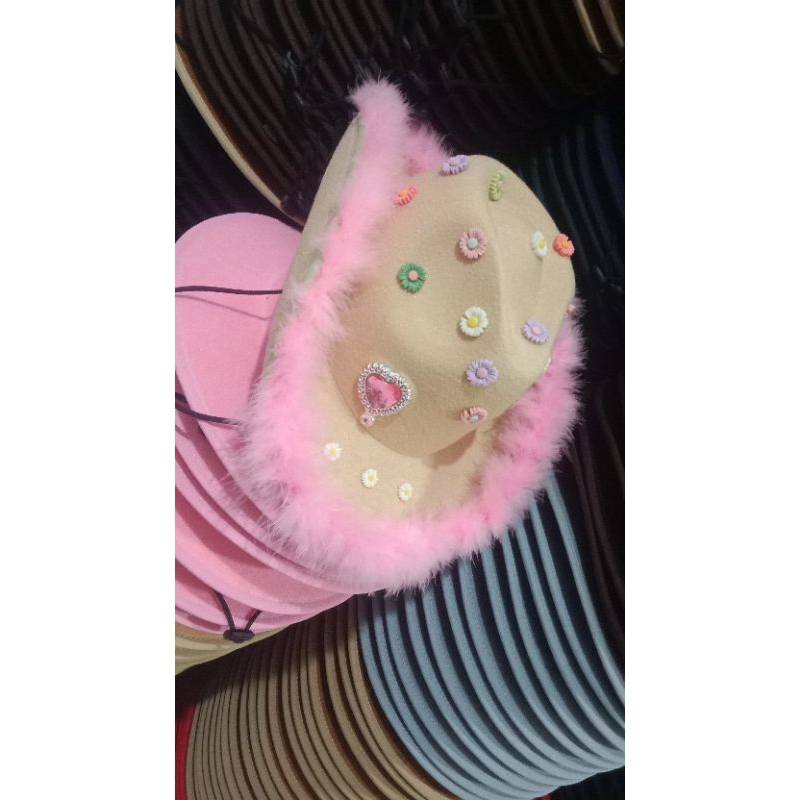 Jual Cowgirl Hat topi cowboy coew aesthetic y2k | Shopee Indonesia