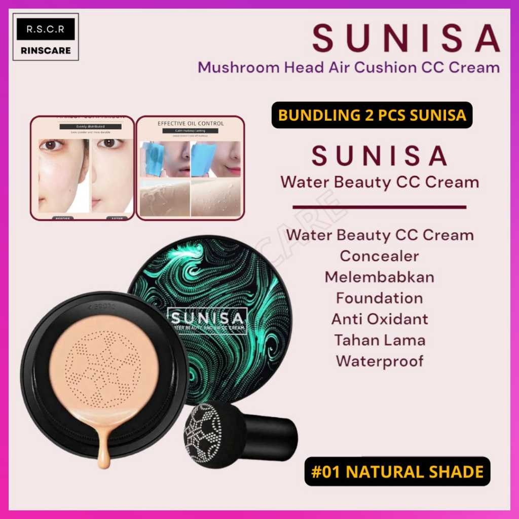 Jual RSCR - [DAPAT 2 PCS SUNISA] Original Sunisa Bedak Cushion Mushroom ...