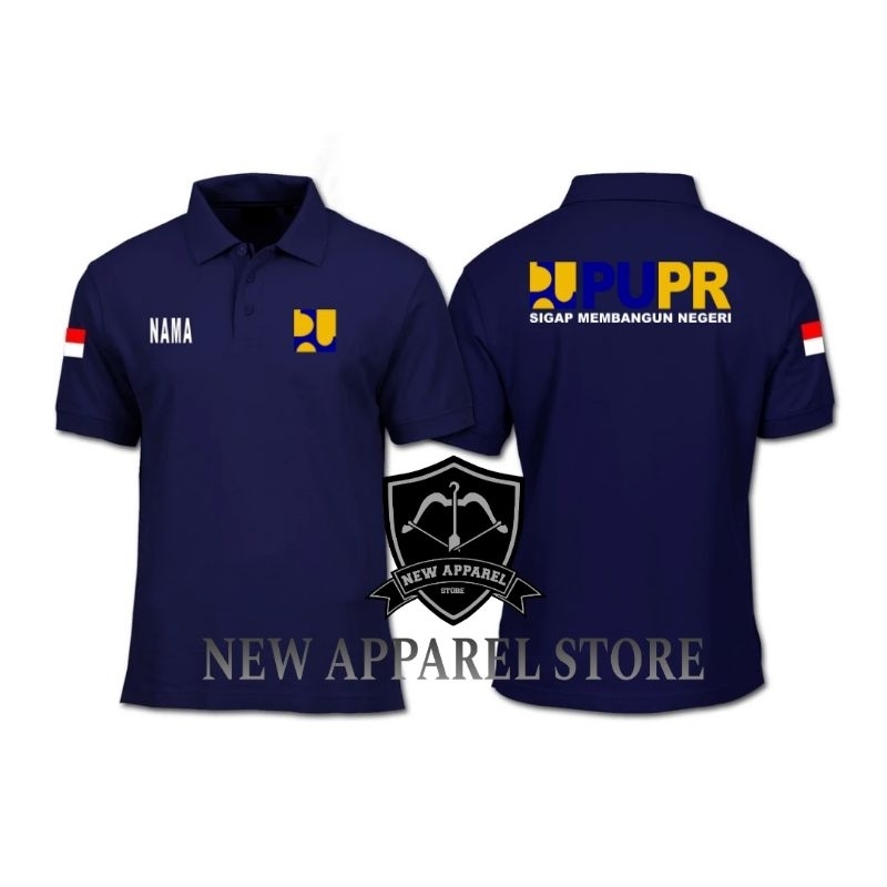 Jual Kaos Polo / Polo Shirt KEMENTERIAN PUPR / DINAS PUPR Lengan pendek ...