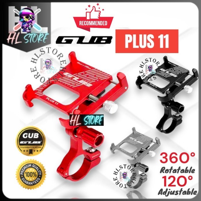 Jual Phone Holder GUB PLUS 11 Holder Hp Motor Kuat Kokoh Full Besi Penyengga Handphone Sepeda ...