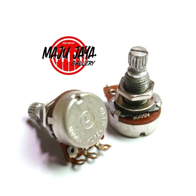 Jual potensio potentiometer gitar bass A500k B500k alpha korea or Aplus | Shopee Indonesia