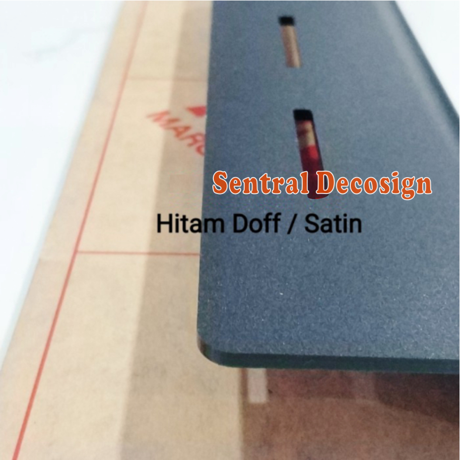 Jual Acrylic Akrilik lembaran hitam doff / satin 3mm potongan custom ...