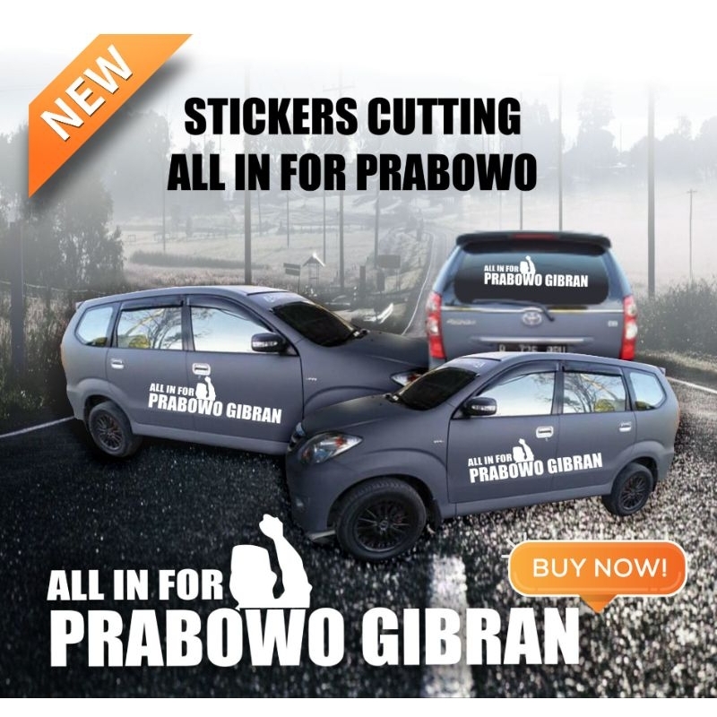 Jual Sticker Mobil Prabowo Gibran | Shopee Indonesia