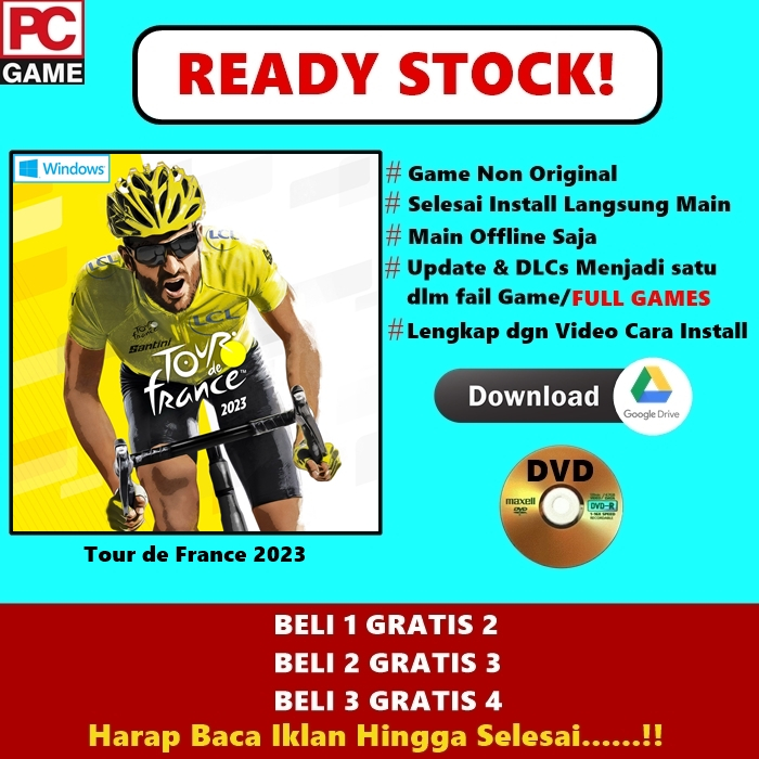 Jual Tour de France 2023 - Game PC-Laptop Windows|Link Download / DVD | Shopee Indonesia