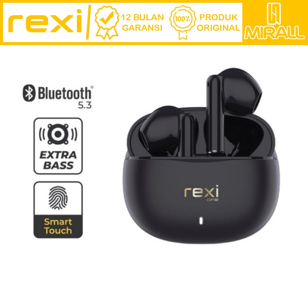 Jual REXI WA08 True Wireless Extra Bass Earphone Bluetooth TWS Smart ...
