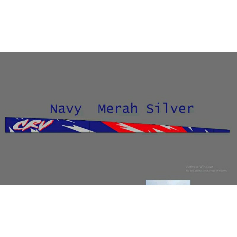 Jual KSC - Decal Mobil CR-V G3 Dekal Sticker Sticker CR-V G3 Racing ...