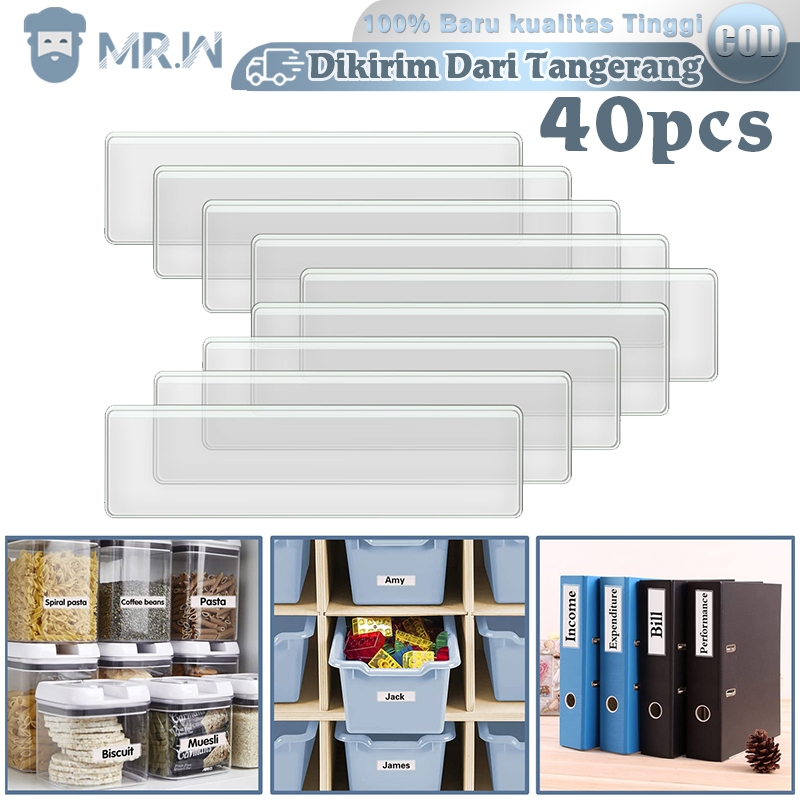 Jual 40pcs/Set Tag Label Holder 11x3cm Label Display Harga Self ...
