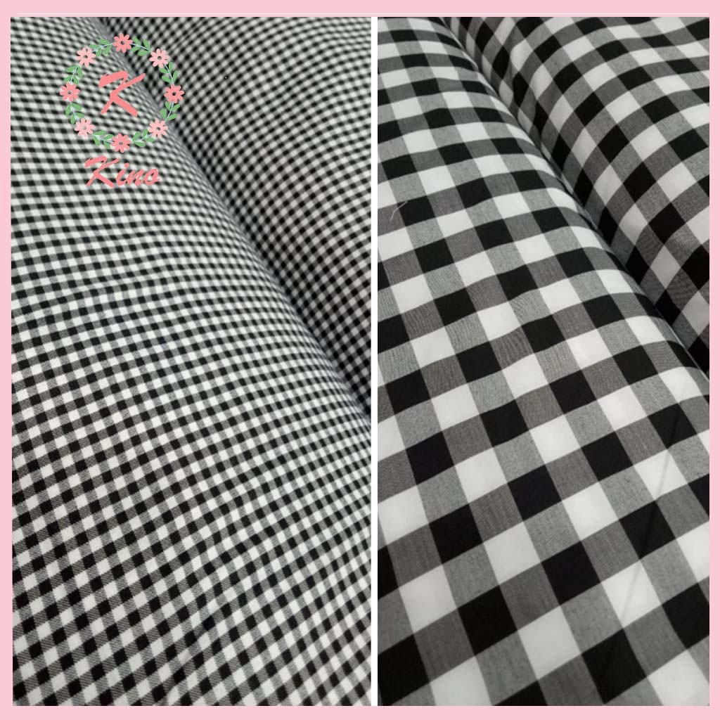 Jual KAIN POLENG BALI MOTIF KOTAK - KOTAK HITAM PUTIH KAIN BALI ...