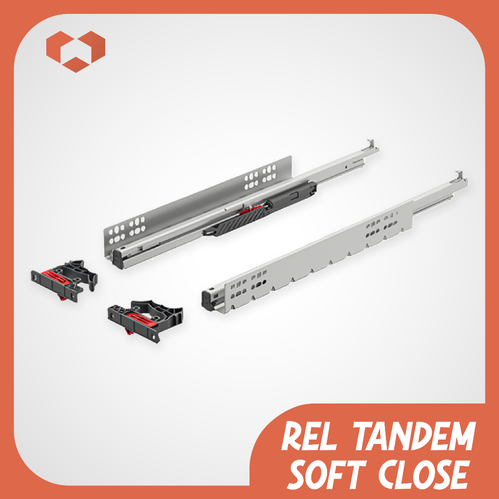 Jual Rel Tundem Soft Close / Hafele Mx Runner UM S30 - Rel Tandem Soft ...