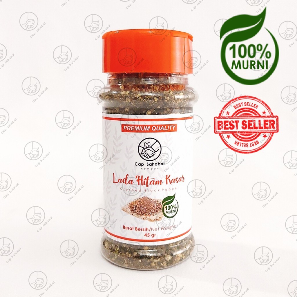 Jual Lada Hitam Kasar Botol Premium / Crushed Black Pepper | Shopee ...