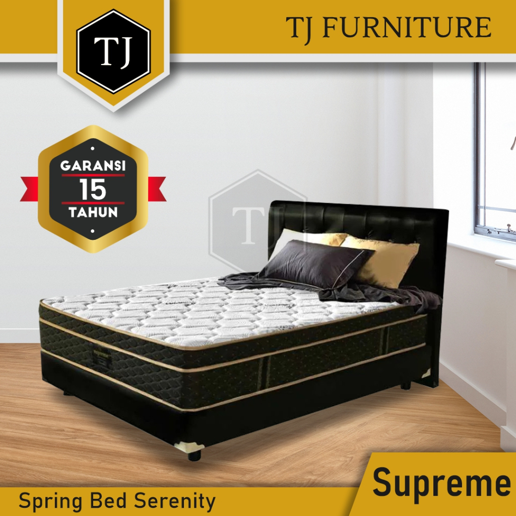 Jual Spring Bed Elite Serenity Supreme Plushtop Double Bed Full Set ...
