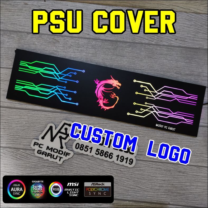 Jual PSU COVER LED RGB CUSTOM LOGO CUSTOM UKURAN | Shopee Indonesia