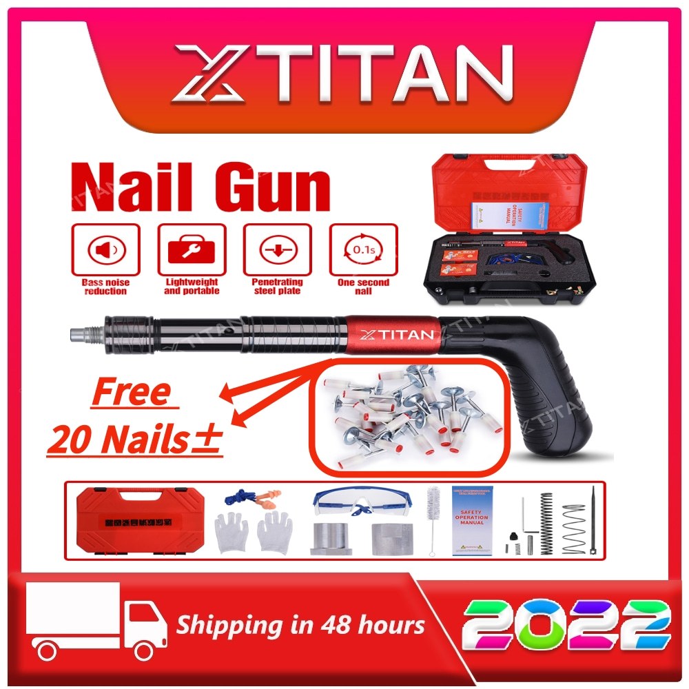 Jual 【Gratis 20PCS Paku】XTITAN Nails Gun 7.3mm Multifungsi Mini Alat Pistol Paku Tembak Beton ...