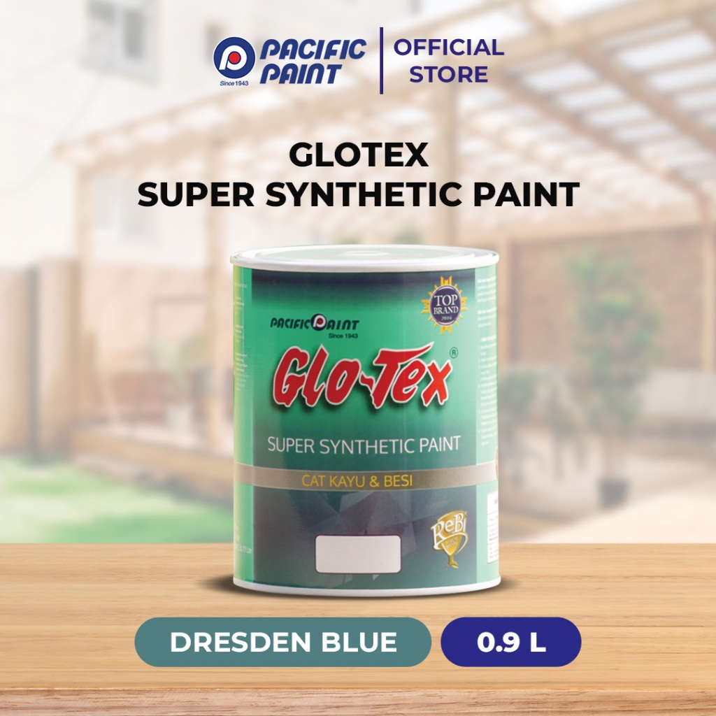 Jual Glotex Super Synthetic Paint-Cat (Kayu & Besi)- DRESDEN BLUE-0 ...