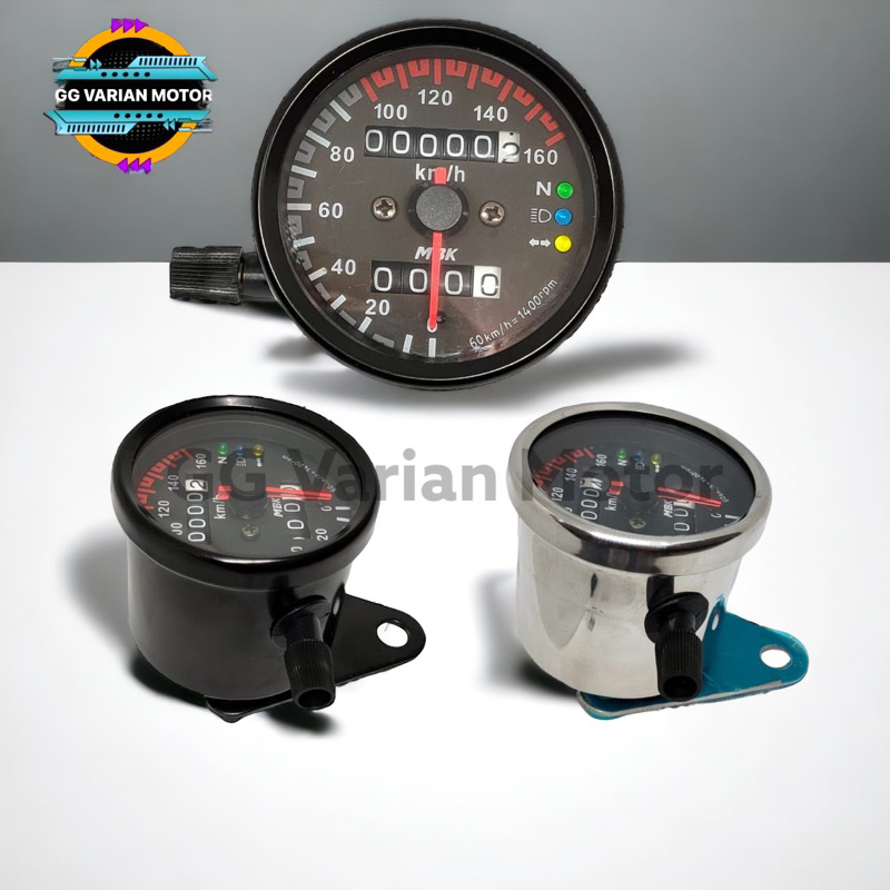Jual Speedometer Kilometer LED Motor Universal Bulat | Shopee Indonesia