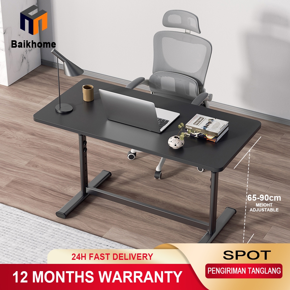 Jual Baikhome Meja Laptop Adjustable Height Standing Desk Roda Portable ...