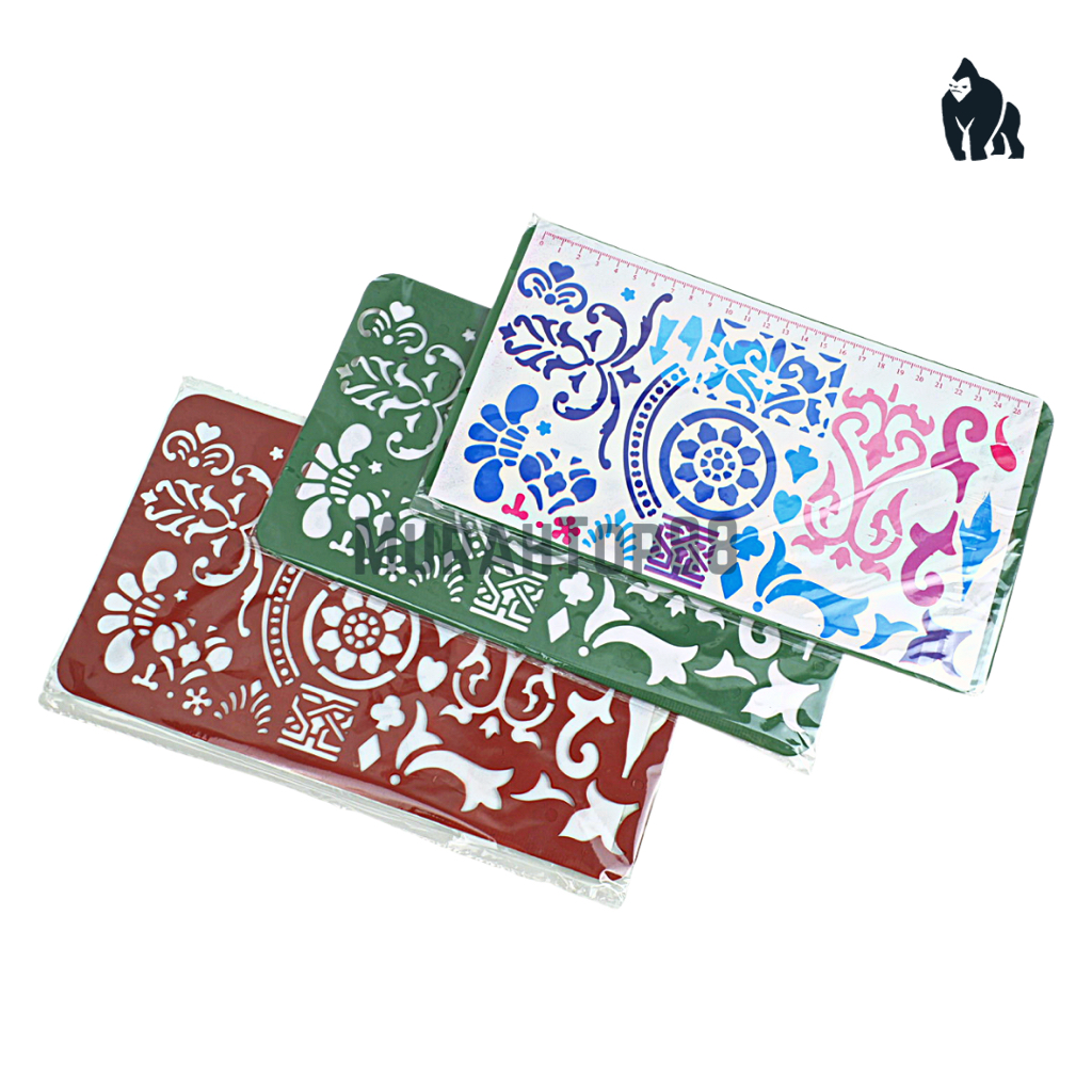 Jual Garisan Motif Batik / Penggaris Jiplak Pola Batik / Fancy Ruler ...