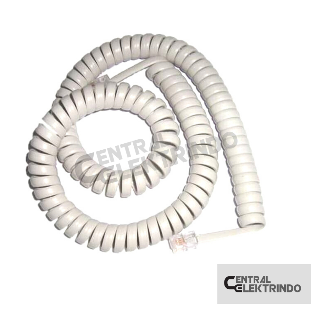 Jual Kabel Telepon Spiral PANJANG / Kabel Gagang Telpon Spiral PANJANG ...