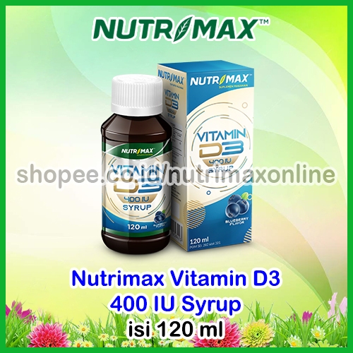 Jual Nutrimax D3 Syrup / Vitamin D3 Sirup / Vitamin D3 400 IU | Shopee ...