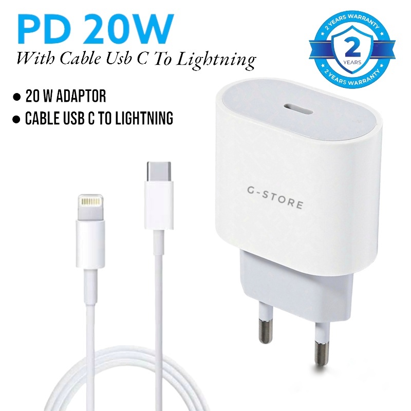 Jual Charger 1SET FOR IOS Fastcharging 20W USB-C | Shopee Indonesia