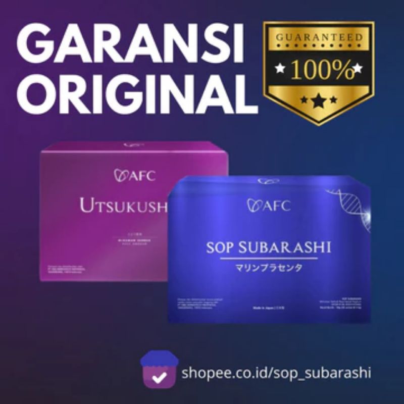Jual SOP SUBARASHI - UTSUKUSHI GOLD AFC JAPAN UTSUKUSHHII | Shopee ...