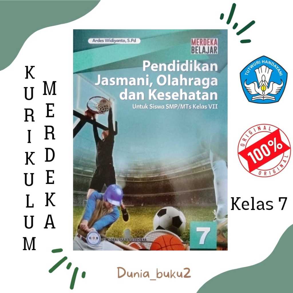 Jual BUKU SISWA PJOK KURIKULUM PENGGERAK-MERDEKA KELAS 7 SMP/MTS (PENERBIT: GOS) | Shopee Indonesia