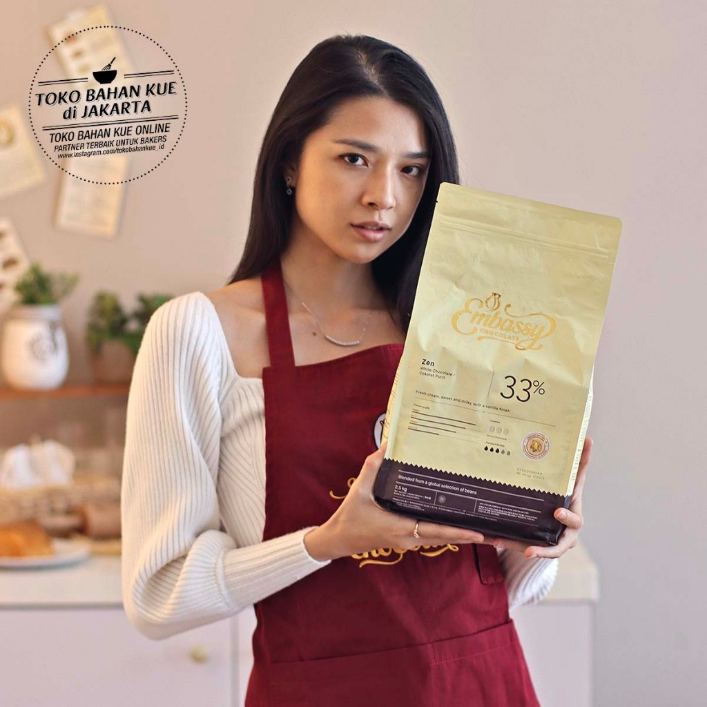Jual Tulip Embassy Chocolate - Zen 33% 2,5kg White Couverture Cokelat ...